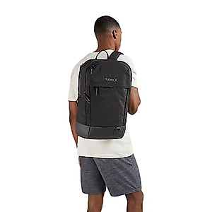 Hurley Mens Classic Backpack, Black, One Size