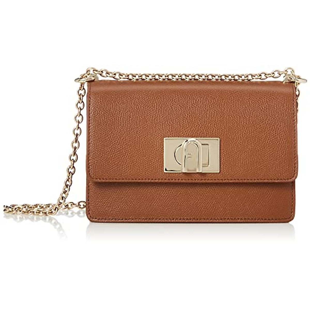 Furla 1927 MINI CROSSBODY 20 Shoulder Bag, Women's, COGNAC H