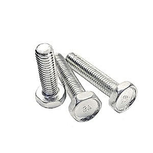 10 PCS Full Teeth Carbon Steel Plating White Zinc Outer Hexagonal Concave Head Bolt, for Mechanical AccessoriesM10x210mm