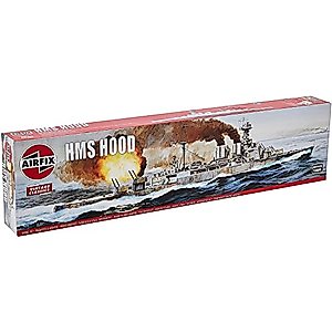 Airfix HMS Hood 1:600 Vintage Classics Military Naval Ship Plastic Model Kit A04202V