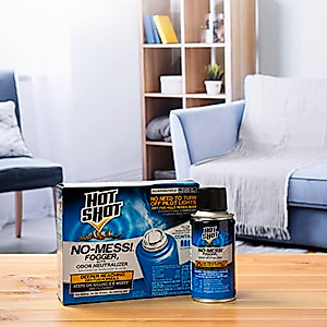 Hot Shot No Mess Fogger With Odor Neutralizer, Kills Roaches, Ants, Spiders & Fleas, Controls Heavy Infestations, 3 Count, 1.2 Ounce