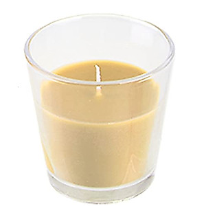 Immerse Creations (4-Pack) Vanilla Scented Candle Set in Glass Cup Jar | Refreshing, Relaxing Candles Pack, Cream, 3 Oz x 4, GLASS4