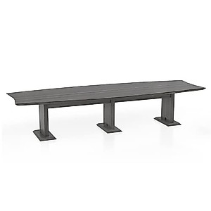 Safco Products Safco 144" Rectangle Conference Table - Textured Driftwood - Sterling Series