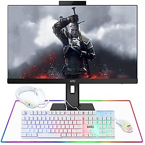 Gaming All in One PC 24 Inch FHD Touchscreen, MTG Yama, Intel Core i5 10th Gen, 16GB RAM, 1TB NVME, AMD RX 550 4GB DDR5 Graphics, Webcam, DVD RW, Gaming Kit, Windows 11 Home