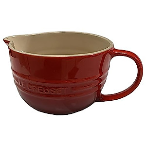 Le Creuset Stoneware Batter Bowl, 2 qt., Cerise