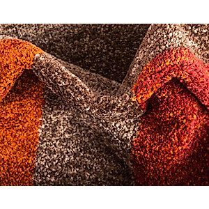 Unique Loom Autumn Collection Area Rug - Providence (9' x 12' 2" Rectangle, Multi/ Beige)