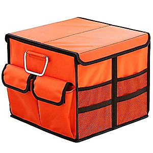 Oxford Cloth Car Trunk Storage Box High Hardness Plate Car Storage Box Foldable Box Car Interior Debris Finishing (Style G)