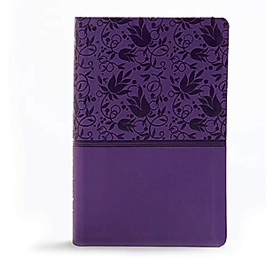 KJV Large Print Personal Size Reference Bible, Purple Leathertouch Indexed, Red Letter, Pure Cambridge Text, Presentation Page, Cross-References, Full-Color Maps, Easy-to-Read Bible MCM Type