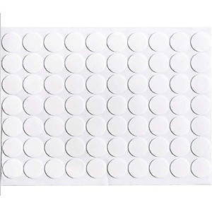 Teensery 210 Count Transparent Double-Sided Tape Stickers Round Acrylic No Traces Adhesive Sticker Creative Super Sticky Waterproof Small Stickers 2 cm/0.8 inch