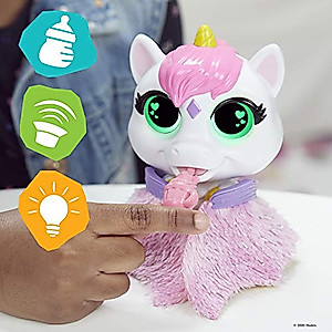 FurReal Airina The Unicorn Color-Change Interactive Feeding Toy, Lights and Sounds, Ages 4 and up