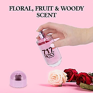 NovoGlow 717 Sexy Women- 100ml/3.4 Fl Oz Eau De Parfum Spray - Long Lasting Floral Citrusy & Powdery Fragrance Smell Fresh & Clean All Day Includes Carrying Pouch Gift for Women for All Occasions