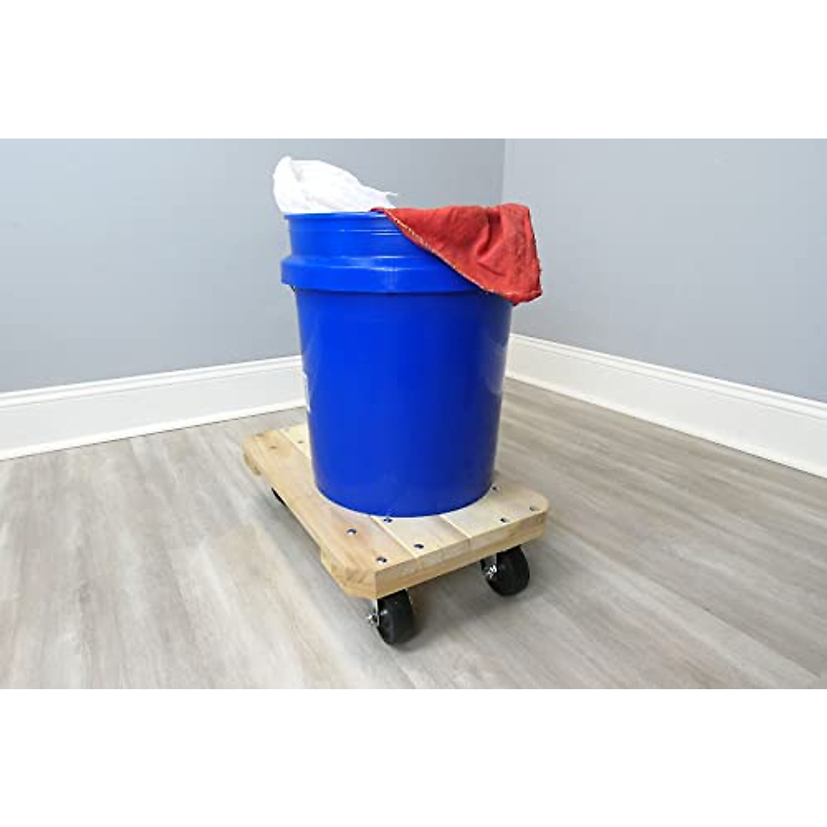 Shepherd Hardware 9854 Solid Wood Plant Dolly, 12-Inch x 18-Inch, 360-lb Load Capacity