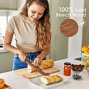 QikFas Sourdough Bread Knife, Bread Bow Knife, Bread Knife for Homemade Bread with Reliable Sourdough Crafting, Ergonomic Handler, Premium Sharpness Blade