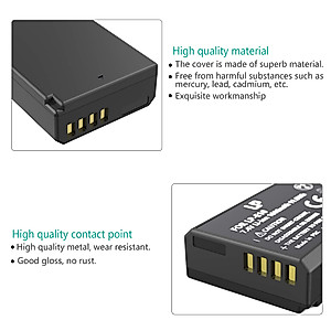 LP-E10 Battery Charger Pack, LP Replacement Battery & Charger Compatible with Canon EOS Rebel T7, T6, T5, T3, T100, 4000D, 3000D, 2000D, 1500D, 1300D, 1200D & More (NOT for T3i T5i T6i T7i)