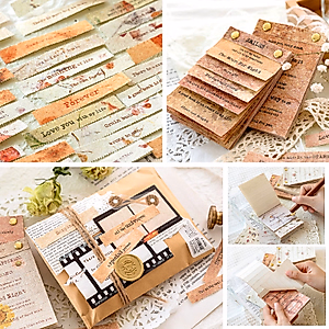 JOYCHOIC 700Pcs Vintage Quote Paper for Scrapbooking, Phrases Words Paper for Junk Journal Supplies, Scrapbook Journaling Bullet Decorative DIY Art Crafts Collage Embellishment