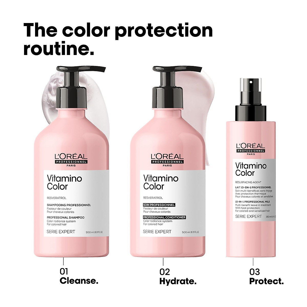 L'Oreal Professionnel Vitamino Color Conditioner - Protects & Preserves Hair Color, Ehances Shine & Vibrancy and Moisturizes & Detangles