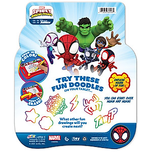 JA-RU Marvel Spiderman Magic Magnetic Drawing Board (1 Toy) Draw, Sketch & Doodle Tablet for Kids, Boys & Girls. Car Trip Game & Activity Travel Toys. Mess-Free Educational Learning Pad. C-6906-1s