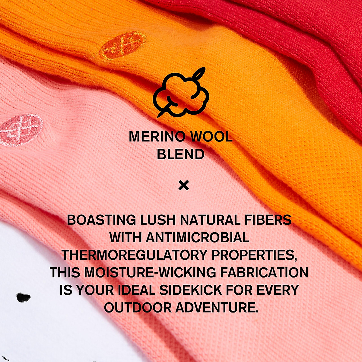 Stance Sidewinder Hiking Crew Blue MD (US Men's Shoe 6-8.5, Women's Shoe 8-10.5)