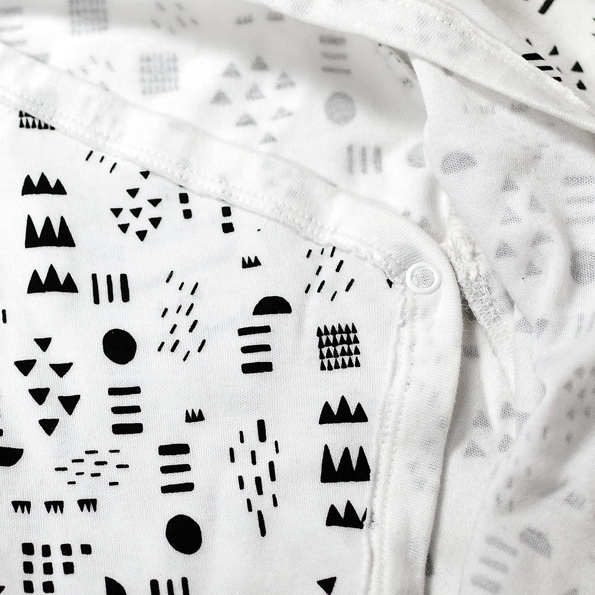 HonestBaby Organic Cotton Kimono Coverall, Pattern Play, 0-3 Months