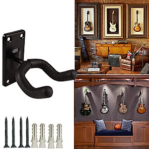 Guitar Capo Strap Hanger Rosewood Color Capo Pure Cotton Guitar Strap Black Guitar Hanger Compositive Guitar Accessories Kit