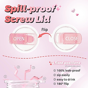 winiwo 20 oz Tumbler with Handle, Easy to Hold, Travel Coffee Mug with Screw Lid, Spill-proof, Insulated Cups, Built-in Up Down Flip, Fit Most Car Cup Holders, Commute, School, Home, Office