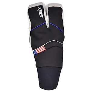 Swix Men's Shield Split Ski Snowboard Mittens, Black, S
