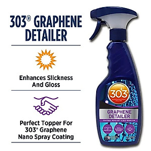 303 Graphene Detailer – Enhances Protection on Existing Coatings, Sealants, and Waxes – Superior UV Protection, Safe for All Automotive Exterior Surfaces – 16oz (30247)