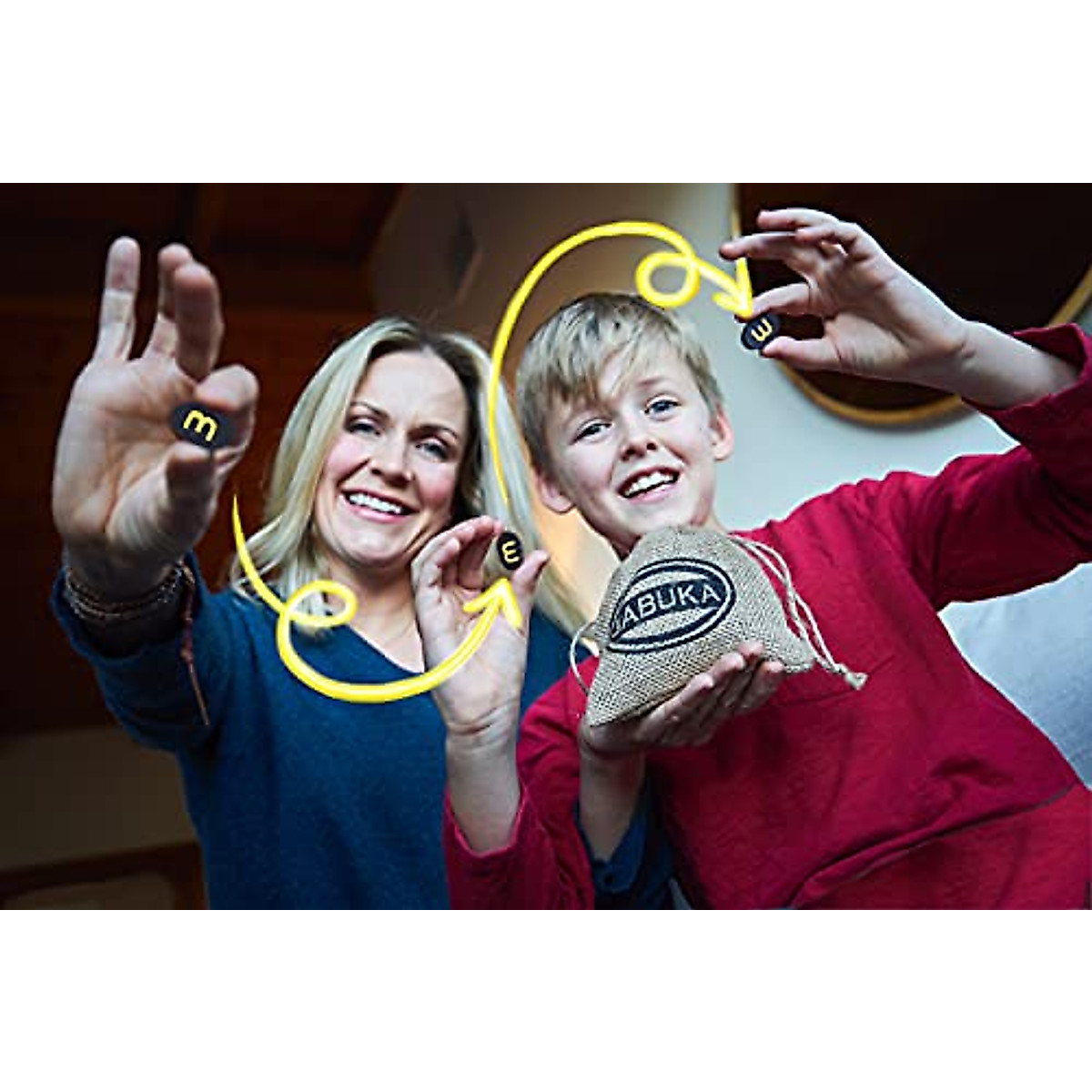 Jabuka Best Word Game Puzzle - Fun Family Games for Kids and Adults, Educational Spelling Party Game, Twistable Letter Travel Set, Portable, Word Games, Spelling Game for 2-8 Players