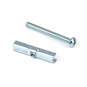 HOME MASTER HARDWARE Toggle Anchors 50 Pack, Zinc-Plated Steel Channel, 1/4 in Drywall Anchor with Bolt, 3/8" to 2-1/2" Grip Range, for 1/4"-20 UNC Fastener Size