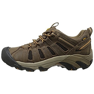 KEEN Voyageur Hiking Shoe - Men's Black Olive/Inca Gold, 14.0