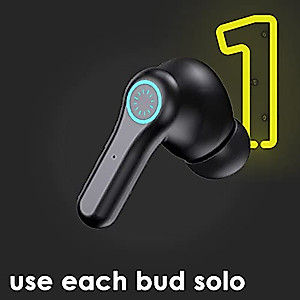 Azpen NVEE Pro Upgraded True Wireless with Enhanced Sound Quality and Deeper Bass, Sweat Proof and Waterproof with Active Noise Cancelation and Super Clear Call Quality