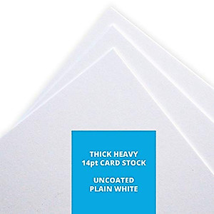 Home Advantage Set of 50 Blank Plain White 5x7 Index Cards, Postcards