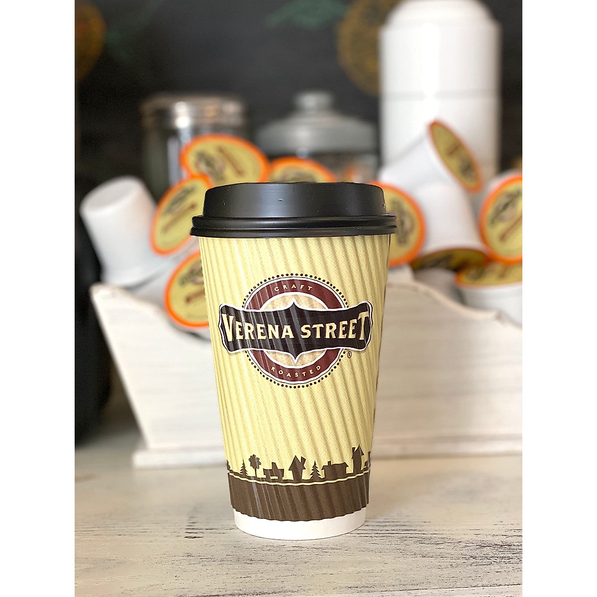 Verena Street Single Cup Pods (80 Count) Flavored Coffee, Mississippi Grogg, Rainforest Alliance Certified Arabica Coffee, Compatible with Keurig K-cup Brewers