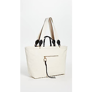 Rebecca Minkoff Women's Sienna Tote, Natural, Off White, Graphic, One Size