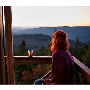 Outlery | Collapsible, Reusable Straw for Travel and Day Trips Stainless Steel Metal Straw with a Telescopic Portable Design Bundle with Portable & Reusable Stainless Steel (Raw Silver)