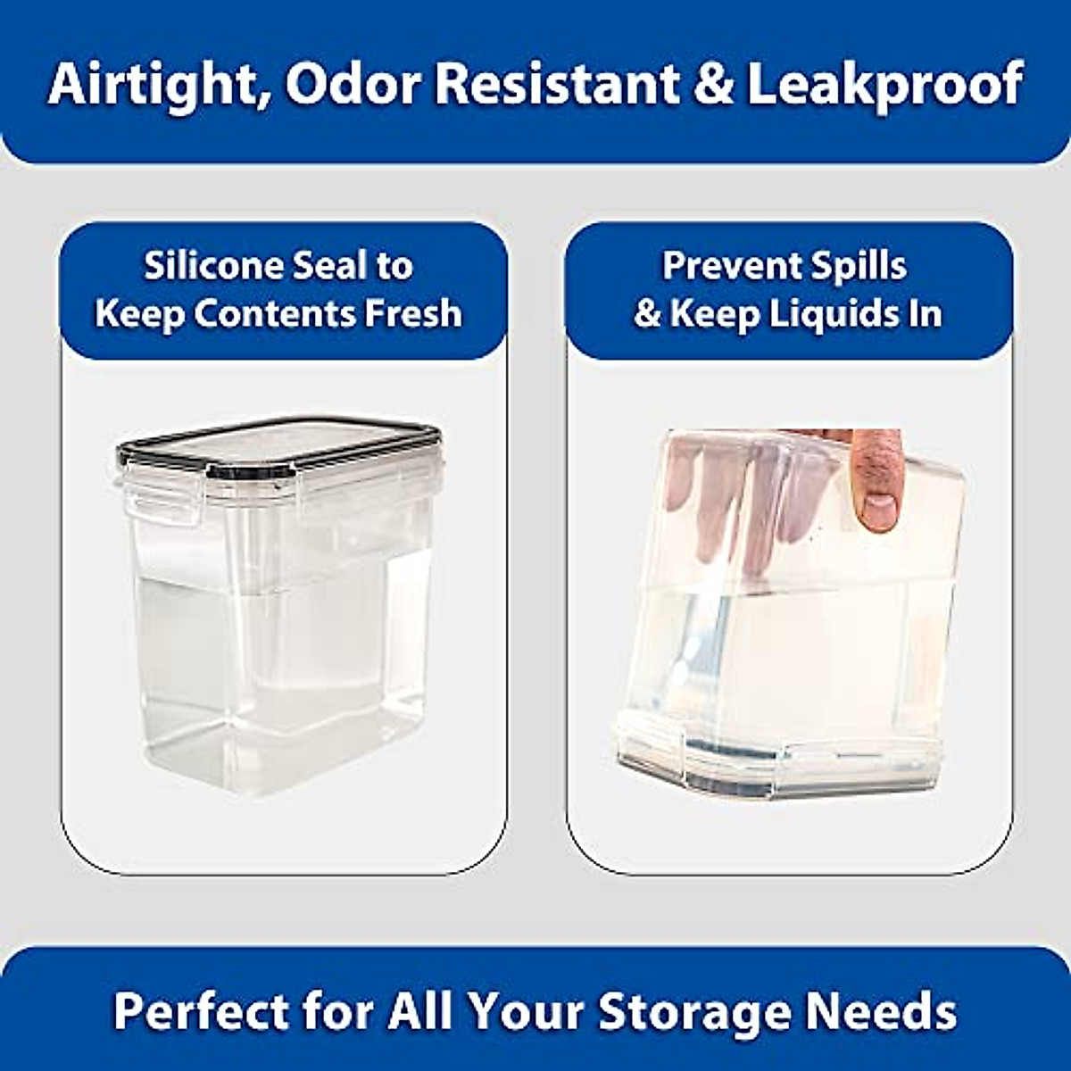 Lifetime Home 32 PACK Airtight Food Storage Containers Set with Lids for Kitchen & Pantry Organization - BPA-Free for Cereal, Pasta, Rice, Vegetables, Fruits & Flour - FREE Markers and Labels