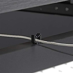 Sauder Via Collection Keyboard Shelf, Soft Black finish
