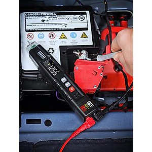 KAIWEETS Voltage Tester/12V-300V, Buzzer Alarm, Live/Null Wire Tester Electrical Tester with LCD Display, Contact Voltage Pen with NCV, Wire Breakpoint Finder (More Accurate No Gloves)
