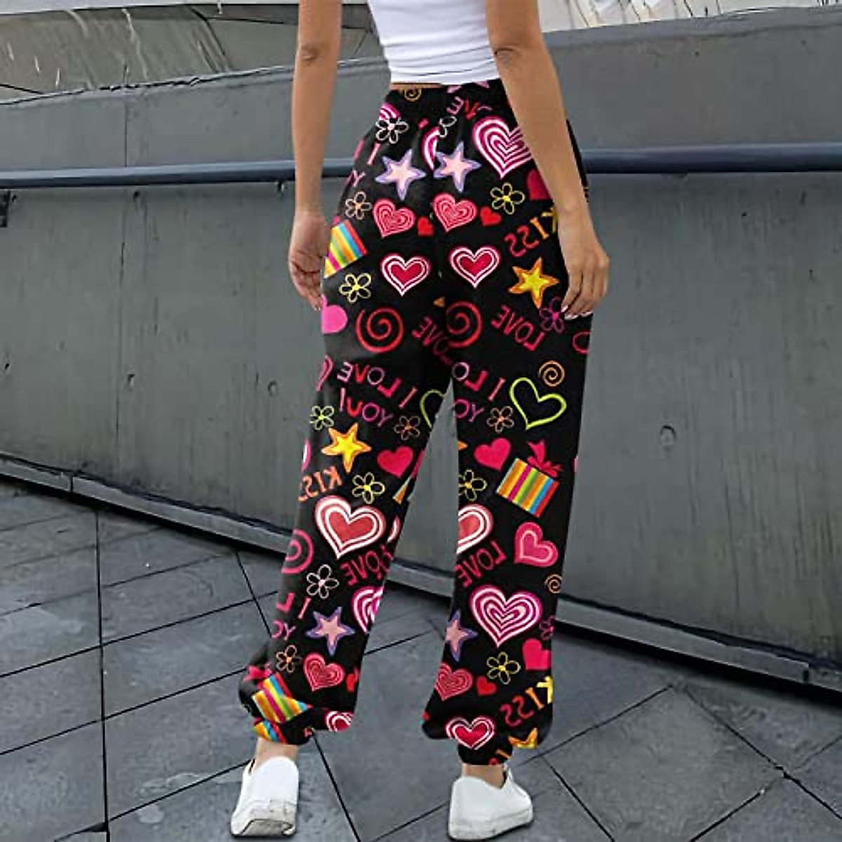 Rvidbe Sweatpants for Women with Zipper, Baggy Sweatpants for Women Wide Leg, Lounge Pants Women with Pockets, Women Casual Lounge Sweatpants Baggy Athletic Cinch Bottom Fit Lounge Pants