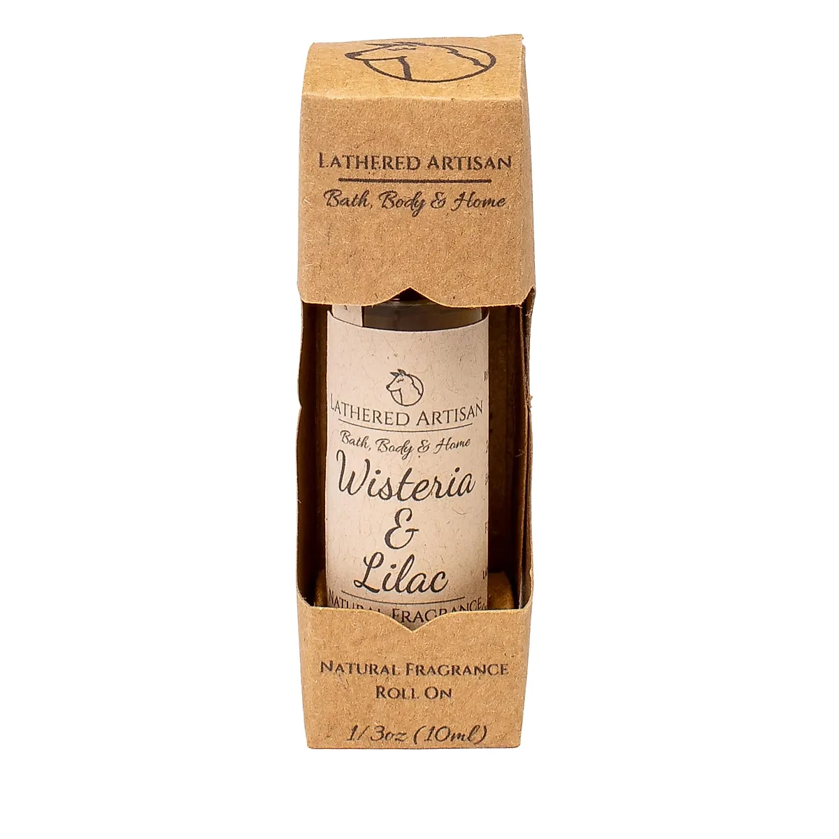 Wisteria & Lilac - Natural Fragrance Oil Perfume with Essential Oils by Lathered Artisan - Alcohol-Free Plant Based Oil Perfume, Nourishing, and Uniquely Handcrafted (Wisteria & Lilac, Roller Bottle)