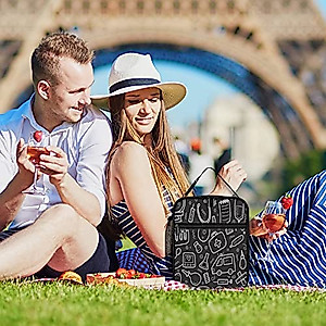 MINBHEBYUD Nurse Lunch Bag for Men Women Adults, Insulated Lunch Bags for Office Work, Reusable Portable Lunch Bag