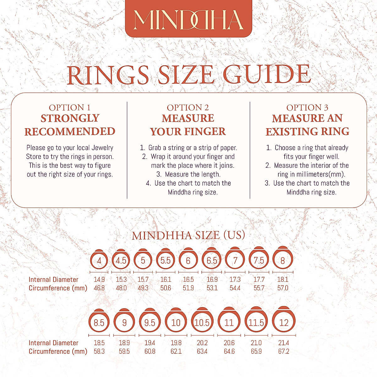 MINDDHA Sterling Silver Interlocking Ring for Women - 925 Trinity Rolling Ring - Handmade Dainty Stackable Jewelry - Ideal Gift for Anniversary, Birthday, Special Occasions - 2mm 3mm Bands, Size 10