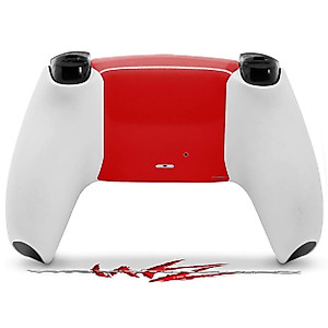 WraptorSkinz Skin Wrap compatible with Sony PS5 DualSense Controller Solids Collection Red (CONTROLLER NOT INCLUDED)