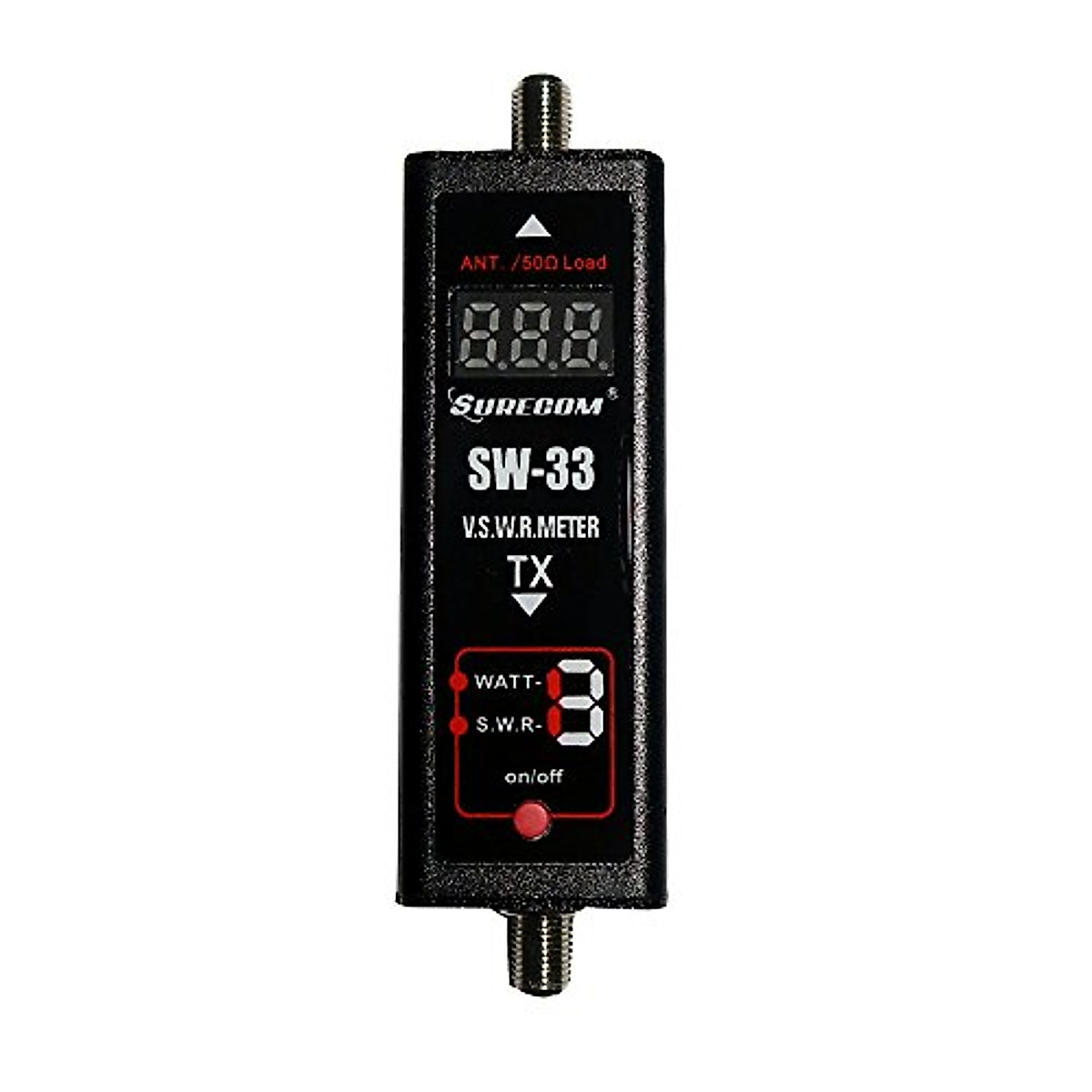 Gam3Gear SURECOM SW-33 Mark II 100 W 125-525 Mhz Mini Digital VHF UHF Two-Way Radio Handheld Power & SWR Meter