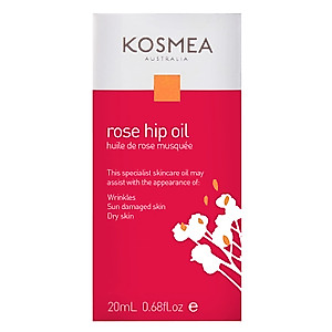 Kosmea Rosehip Oil – Anti-Aging Benefits for Face & Body – Premium Quality Super-critically Extracted Oil Using The Entire Fruit, Seed & Skin - 0.68 fl oz