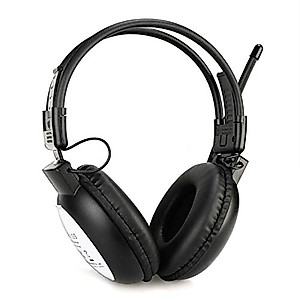 Retekess TR101 FM Radio Headphones, Headset for Mowing, Digital Wireless Radio for Mowing, Walking, Riding, Powered by AA Battery (Black)