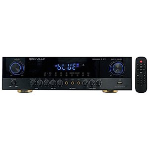 RockvilIe SingMix 5 2000w Professional DJ Amplifier w/Bluetooth/Echo