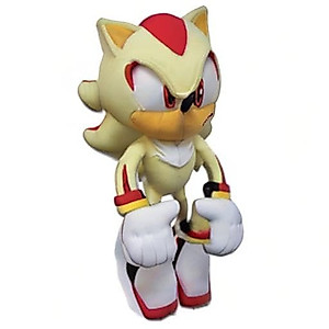 GE Animation Great Eastern GE-52631 Sonic The Hedgehog Super Shadow Stuffed Plush, 12"