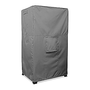 KHOMO GEAR Smoker Cover Waterproof Heavy Duty Square Smoker Protector - Grey, 17" Long x 20" Wide x 35.5" high