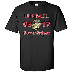 United States Marine Corps MOS 0317 Scout Sniper T-Shirt